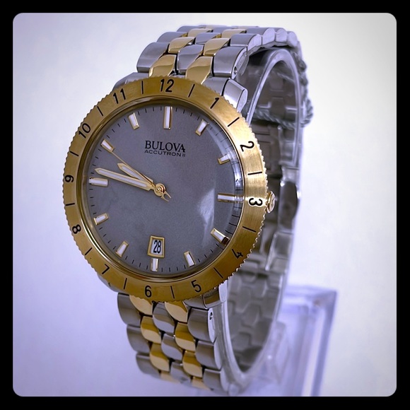Bulova | Accessories | Copy New Bulova Two Tone Stainless Steel Mens ...